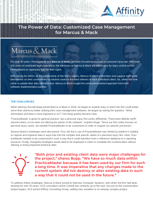 The Power of Data: Customized Case Management for Marcus & Mack